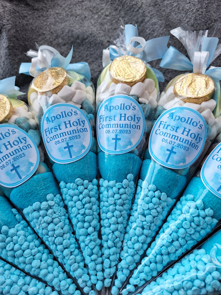 Holy Communion Themed Sweet Cones – Sweet Cones & Candy Floss