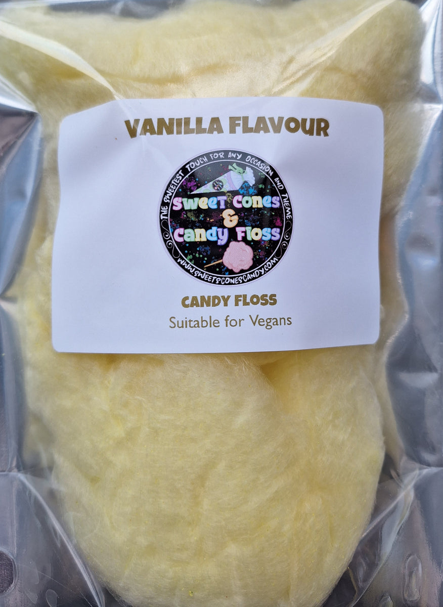 Vanilla flavour Candy Floss – Sweet Cones & Candy Floss