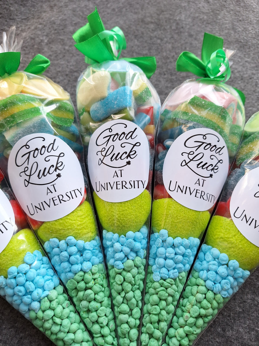Good Luck at University sweet cones – Sweet Cones & Candy Floss