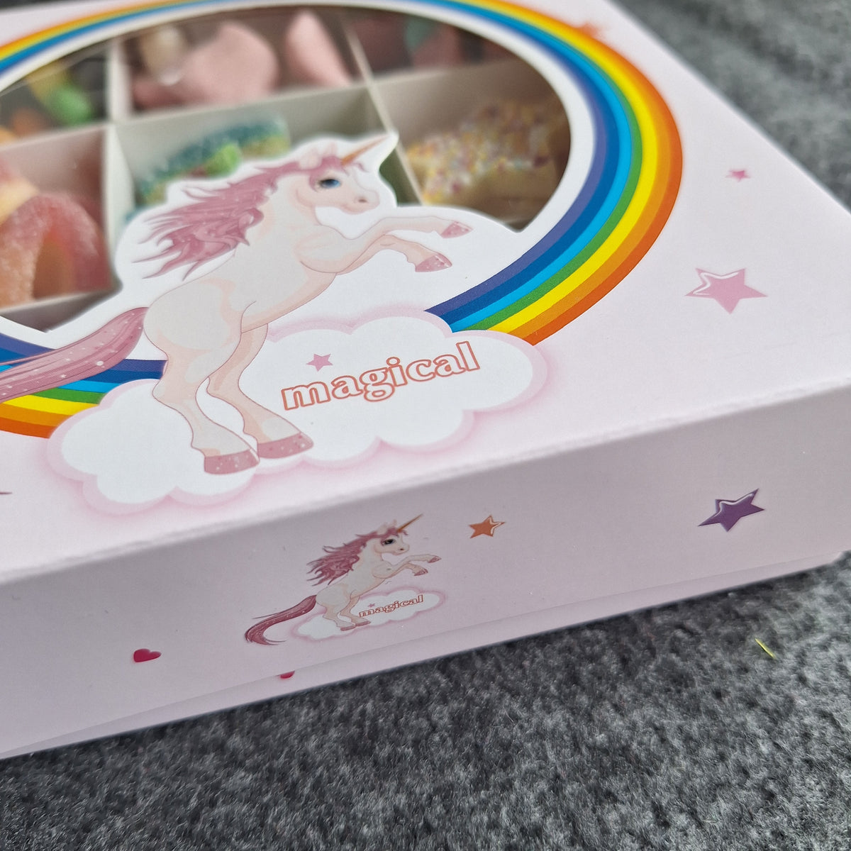 Unicorn Sweets Selection Box – Sweet Cones & Candy Floss
