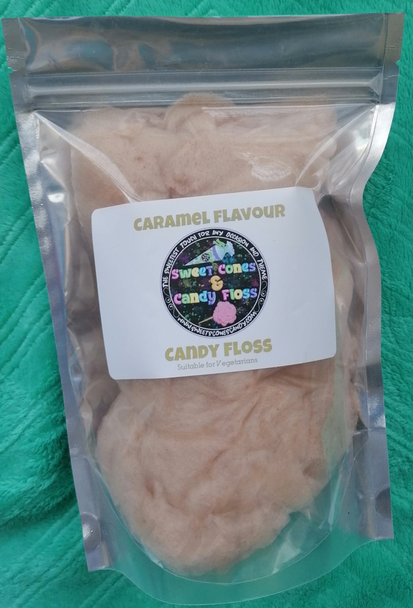 Caramel flavour Candy Floss – Sweet Cones & Candy Floss