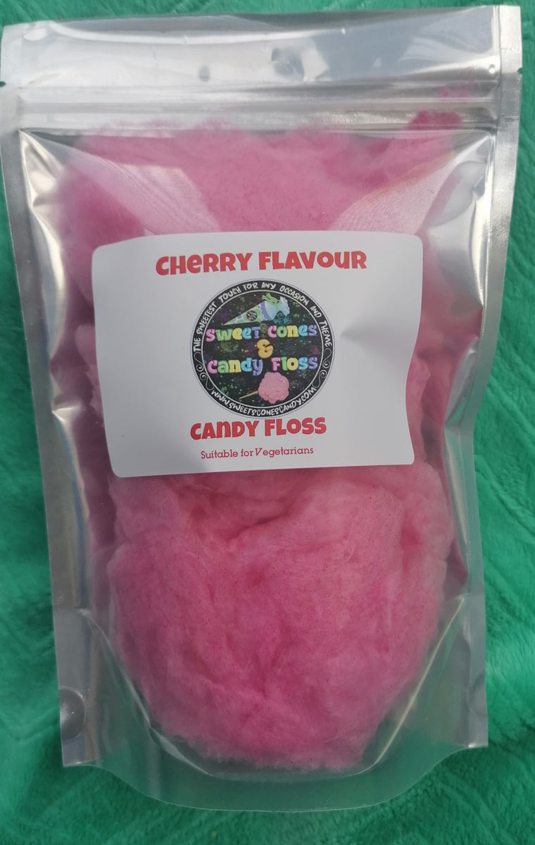 Cherry Flavour Candy Floss – Sweet Cones & Candy Floss